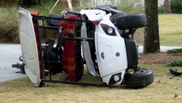 Car, golf cart collide near FishHawk Recreation Center - Villages-News.com