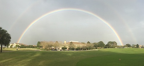A double rainbow taken on Glenview Golf Course - Villages-News.com